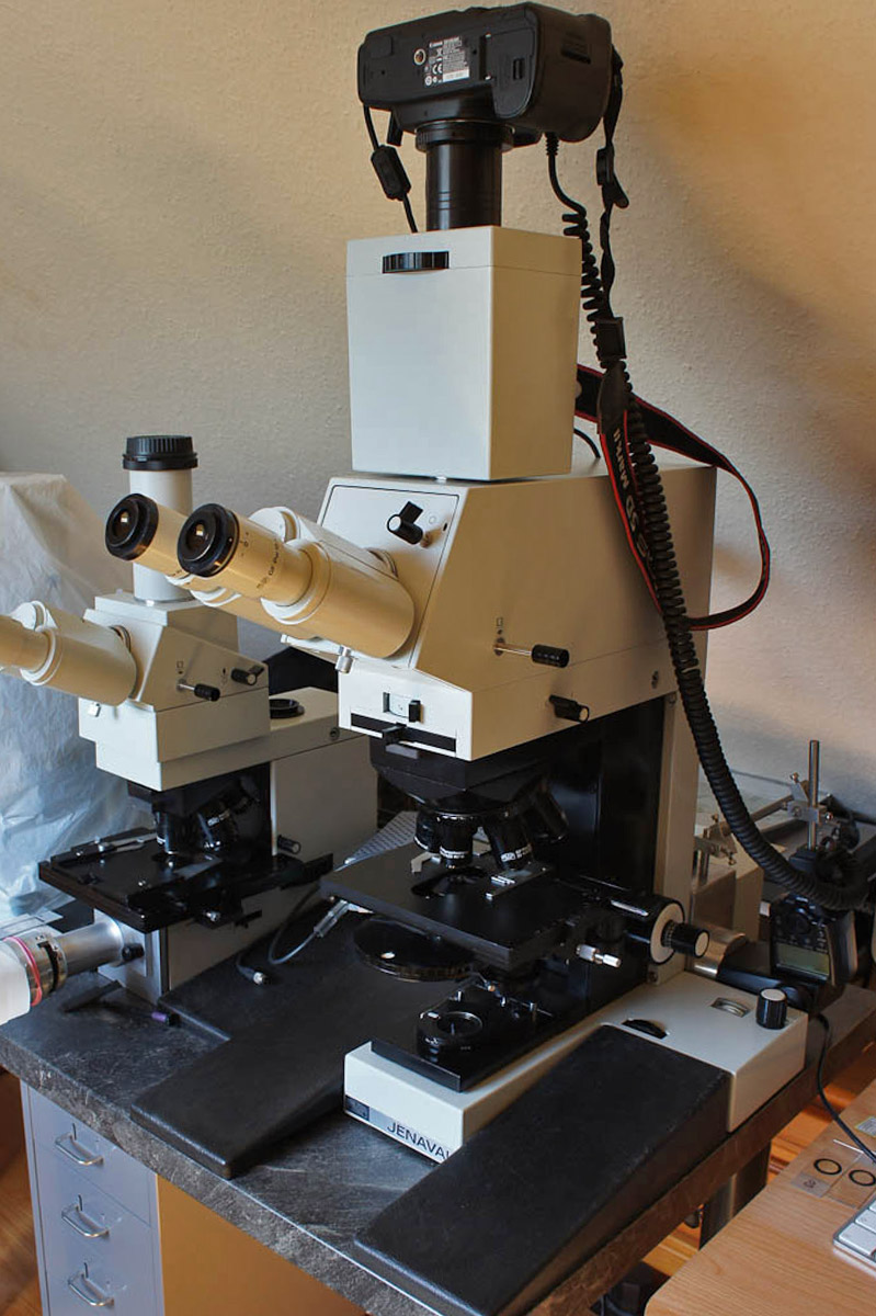 Equipment - Mikrofotografie und Makrofotografie